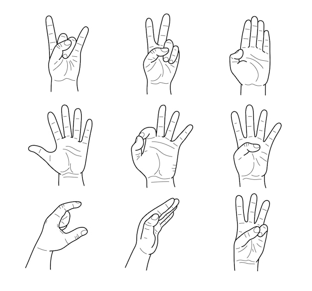 Expressive Hand Gestures: A Diverse Collection of Symbolic Poses ...