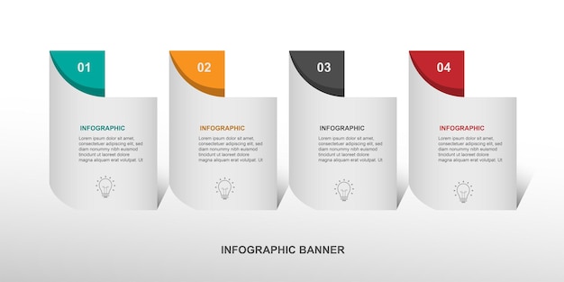 Vibrant Infographic Banners with Numbered Sections | Jiffy Designs
