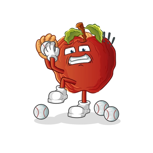 Playful Tomato Character Embraces Baseball Fun | Jiffy Designs