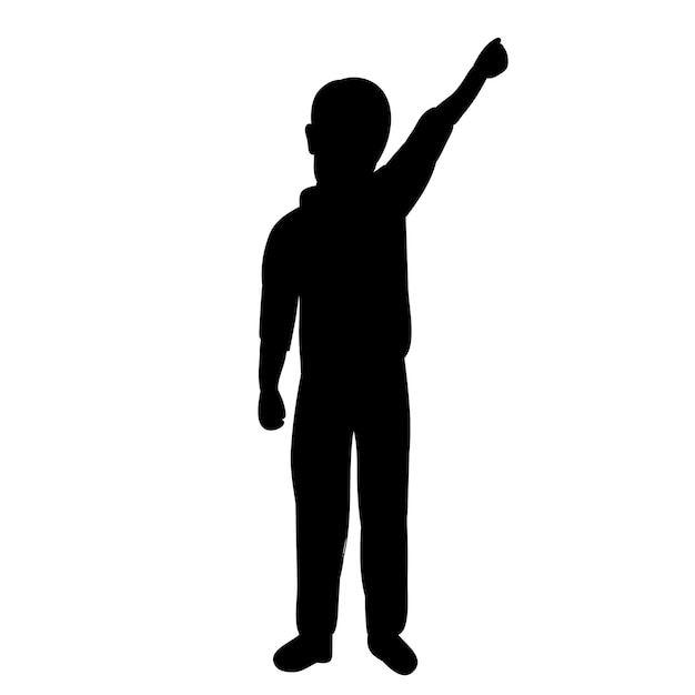 Empowered Silhouette of a Triumphant Figure | Jiffy Designs