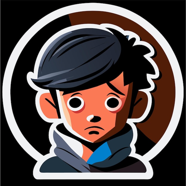 Charming Cartoon Character with Expressive Expression | Jiffy Designs
