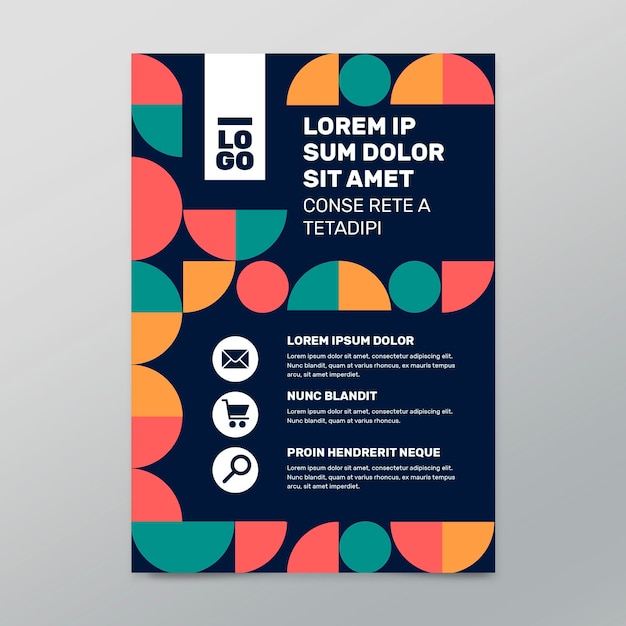 Vibrant Geometric Shapes Compose Captivating Poster Design | Jiffy Designs