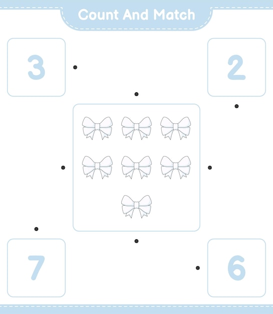 Charming Bow Tie Counting and Matching Activity | Jiffy Designs