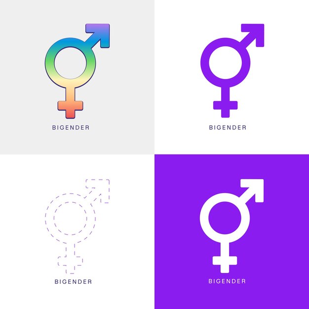 Vibrant Genderfluid Symbols: Celebrating Diversity and Inclusion ...