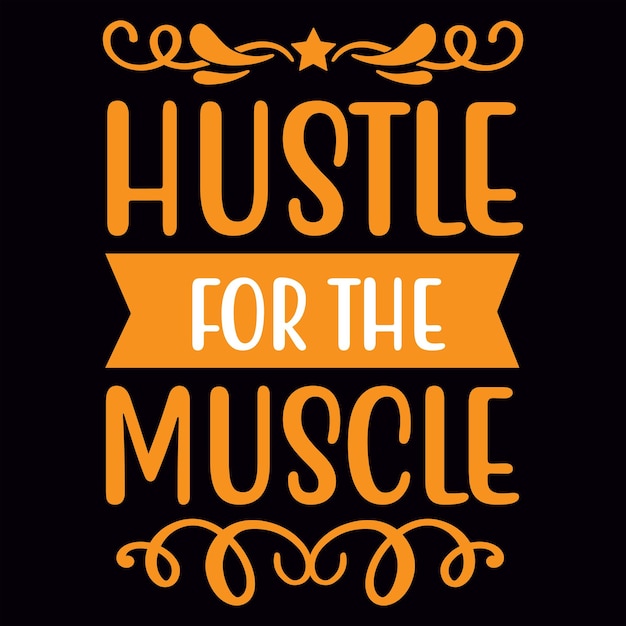 Motivational Typographic Workout Design with Star Accents | Jiffy Designs
