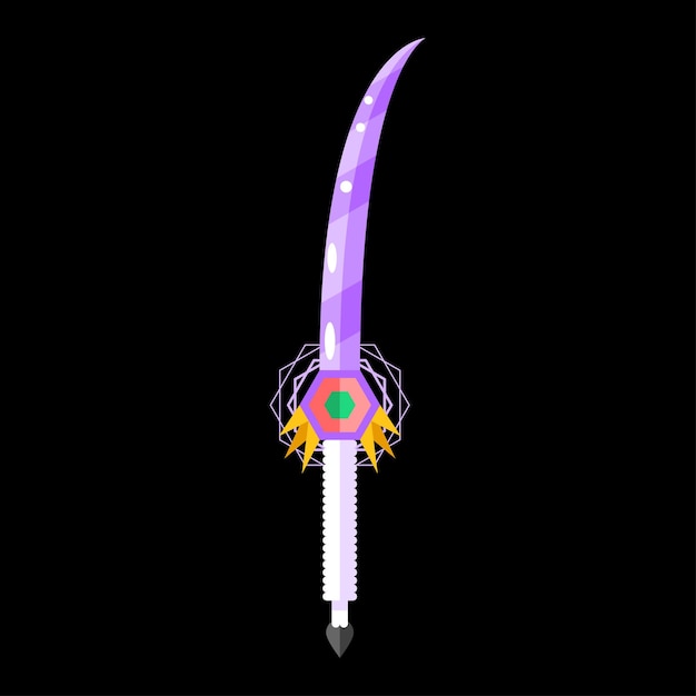 Vibrant Cosmic Sword: A Dazzling Interstellar Weapon | Jiffy Designs