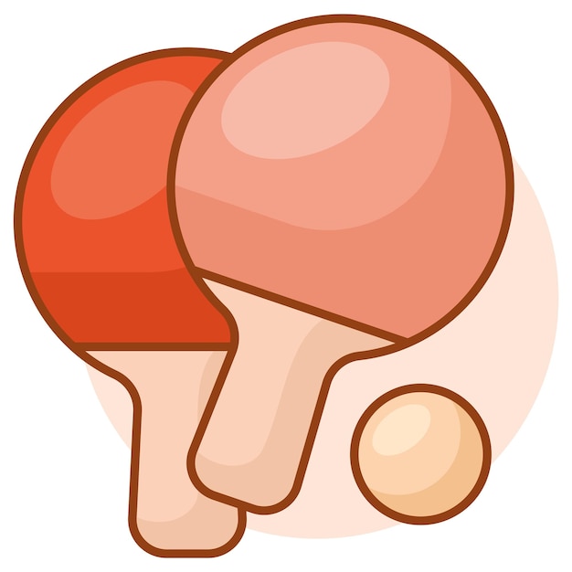 Vibrant Ping Pong Paddles and Ball | Jiffy