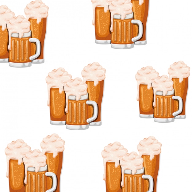 Vibrant Collection of Foaming Beer Mugs for Versatile Designs | Jiffy ...