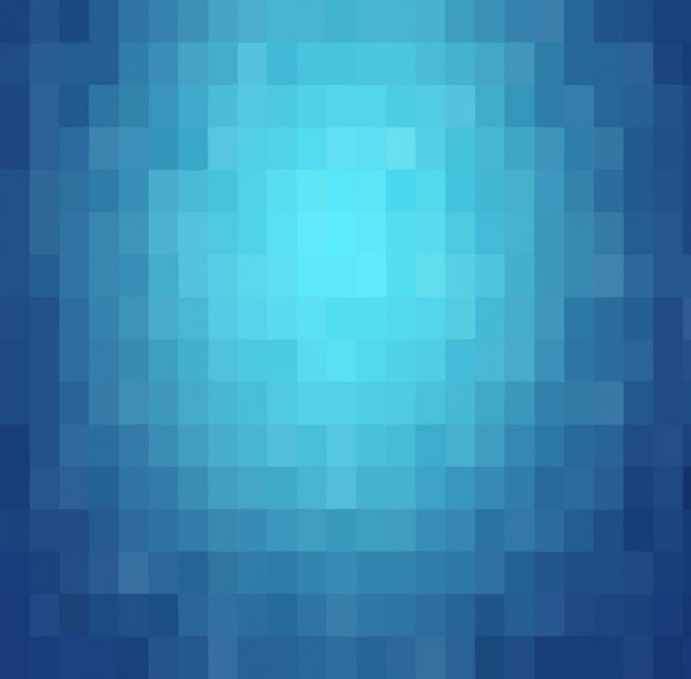 Vibrant Blue Pixelated Abstract Digital Art Composition | Jiffy Designs