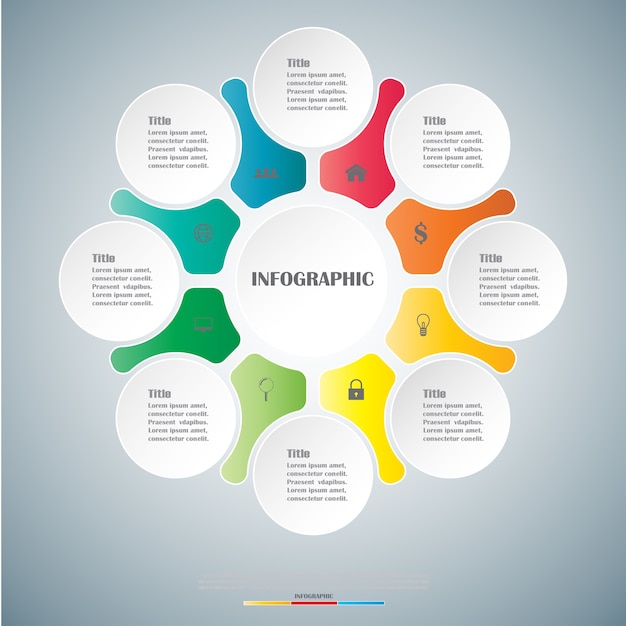 Vibrant Infographic with Colorful Overlapping Shapes and Text | Jiffy Designs