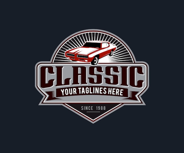 Timeless Automotive Emblem: Classic Car Design Since 1998 | Jiffy Designs