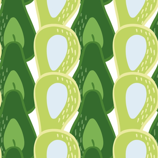 Vibrant Avocado Shapes in Lush Green Backdrop | Jiffy Designs