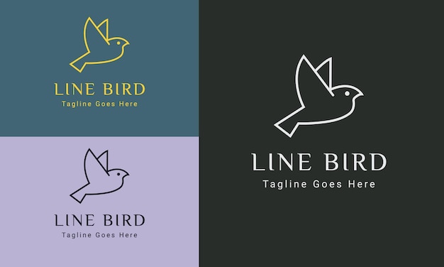 Minimalist Silhouette of a Flying Bird with Tagline | Jiffy Designs