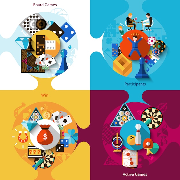 Vibrant Collection of Diverse Board Game Elements and Accessories ...