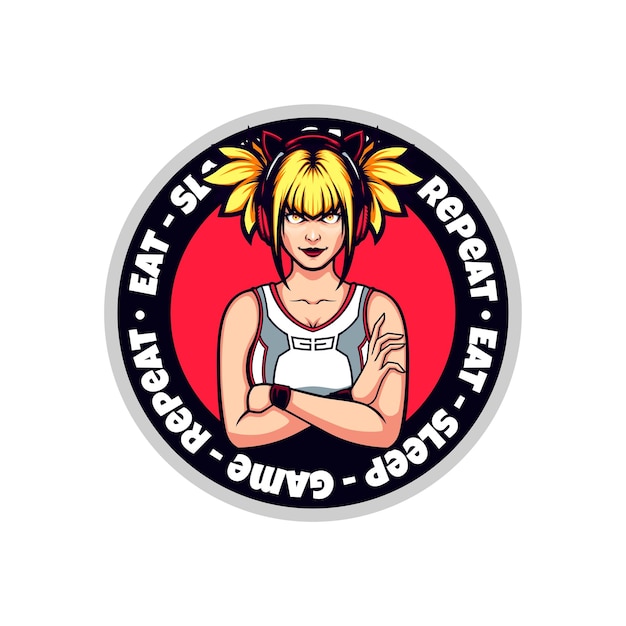 Fierce and Fearless: A Powerful Anime-Inspired Emblem | Jiffy Designs