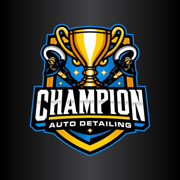 Prestigious Champion Auto Detailing Logo Design | Jiffy Designs