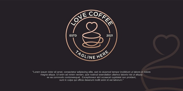 Elegant Coffee Shop Logo with Captivating Tagline | Jiffy Designs