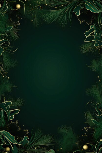 Enchanting Evergreen Flourish: A Captivating Nature-Inspired Frame ...
