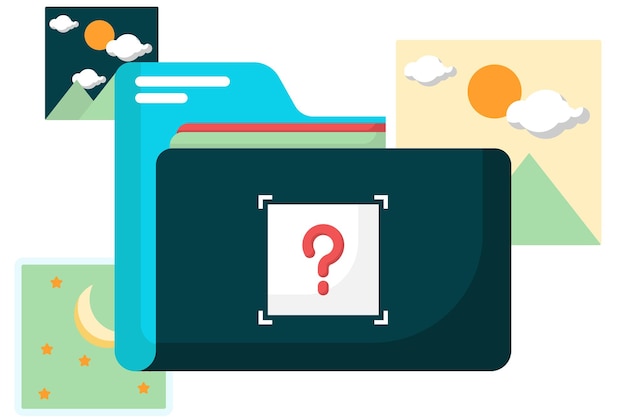 Mysterious Folder with Curious Question Mark Icon | Jiffy Designs