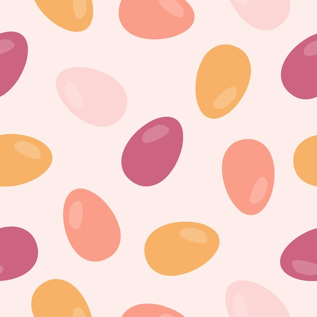 Vibrant Oval Shapes Pattern on Beige Background | Jiffy Designs