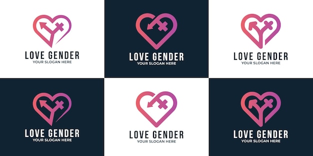 Vibrant Heart Symbols Celebrating Gender Diversity and Inclusion ...