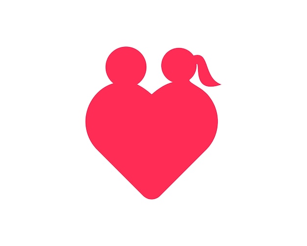 Embracing Love: Two Figures Forming a Heart Shape | Jiffy Designs