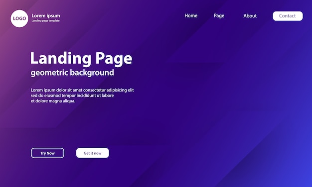 Vibrant Geometric Landscape with Minimalist Text Elements | Jiffy Designs