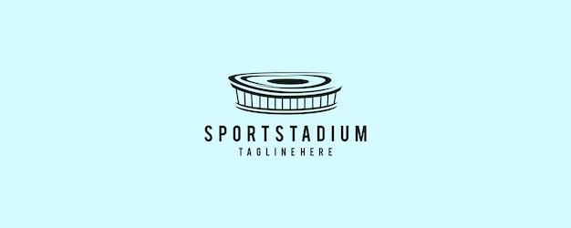 Iconic Sports Stadium Logo with Sleek Design | Jiffy Designs