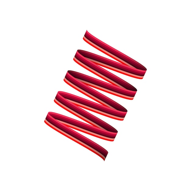 Vibrant Crimson Candy Cane Swirls on White Background | Jiffy Designs