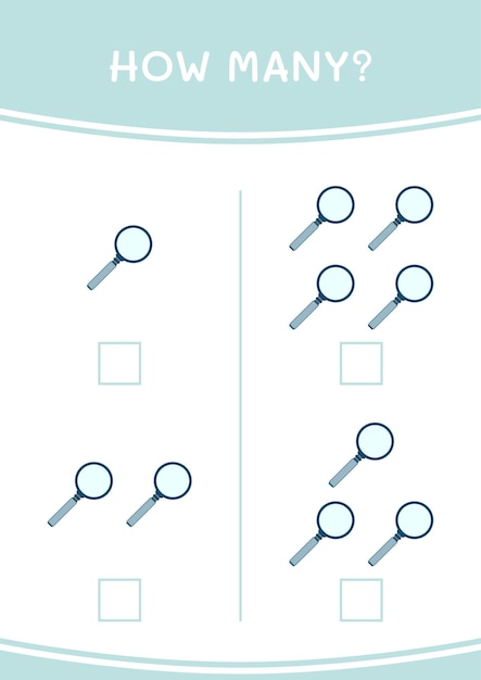Magnifying Glasses Counting Puzzle: Engaging Visual Activity | Jiffy ...