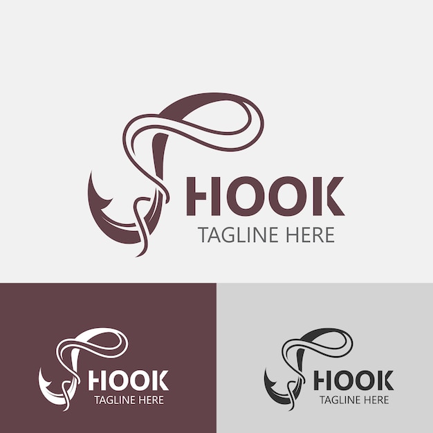 Elegant Cursive Hook Logo with Tagline | Jiffy Designs