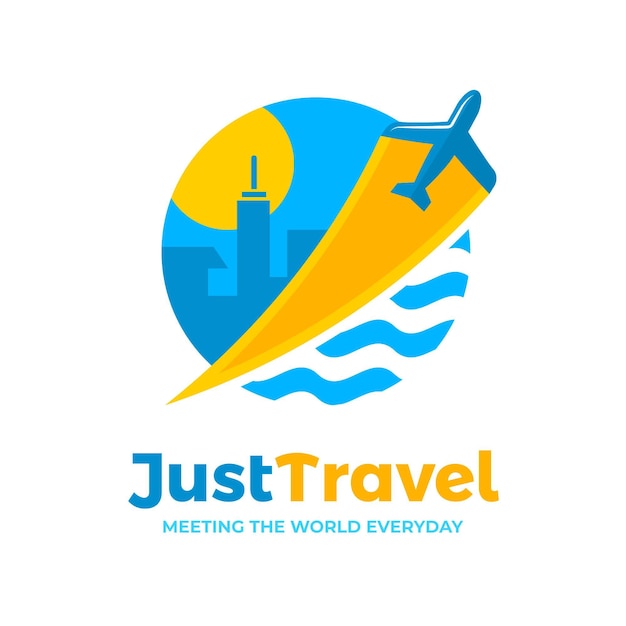 Discover the World with Just Travel's Vibrant Logo | Jiffy Designs