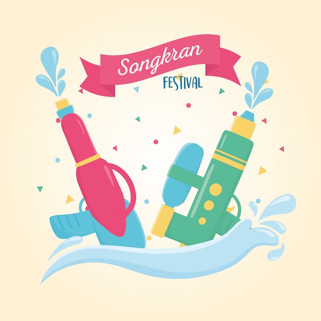 Vibrant Songkran Festival Celebration with Water Splashing Fun | Jiffy ...