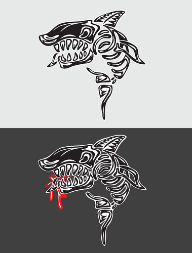 Shark Skull, Art Vector Design | Jiffy Designs