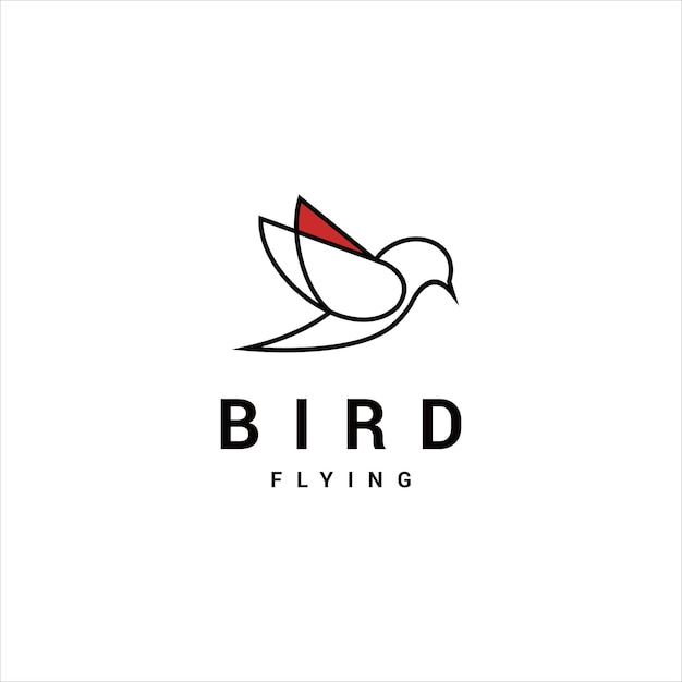 Elegant Minimalist Bird in Flight Logo Design | Jiffy Designs