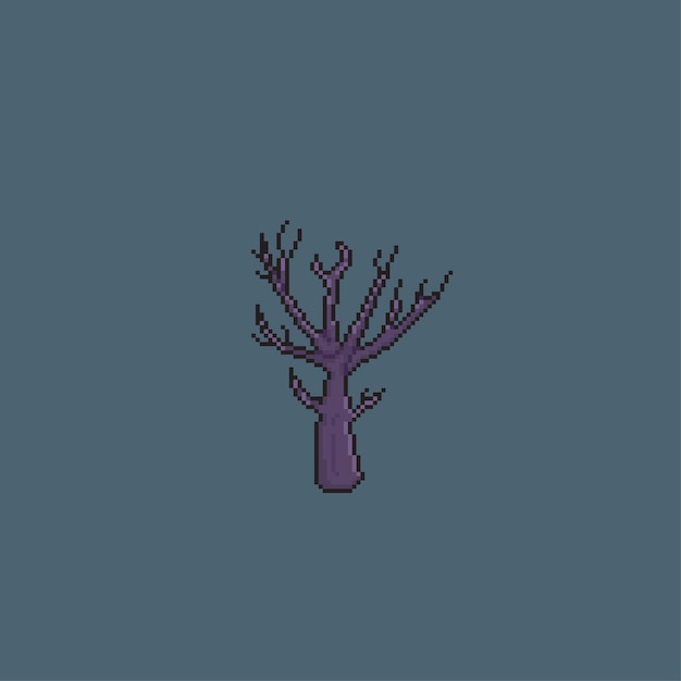 Vibrant Pixel Art Tree with Intricate Branches | Jiffy Designs