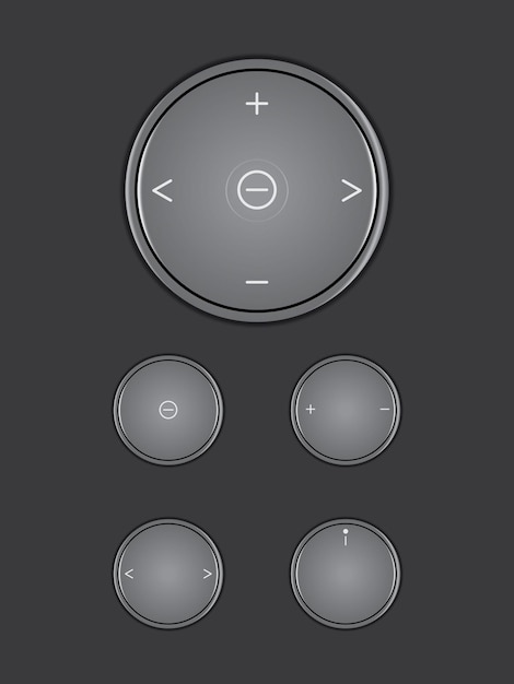Sleek and Minimalist Control Panel with Circular Buttons | Jiffy Designs