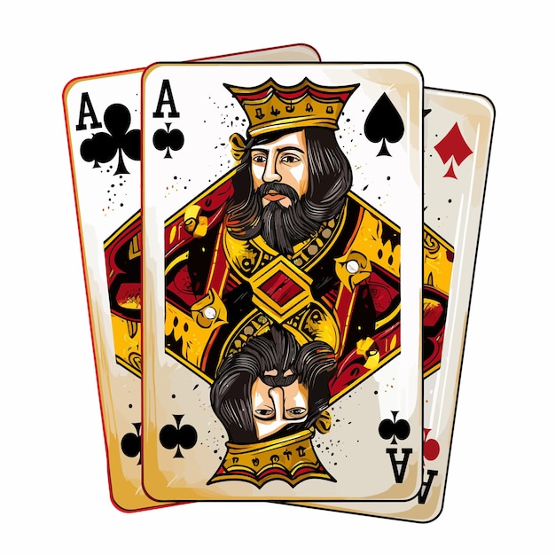 Majestic Playing Cards Featuring a Regal King | Jiffy Designs