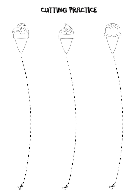 Delightful Ice Cream Cutting Practice for Little Hands | Jiffy Designs