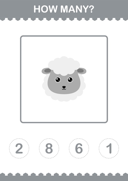 Adorable Sheep Face Counting Puzzle | Jiffy Designs