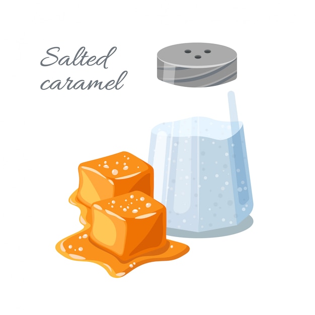 Delectable Salted Caramel Cubes with Crystalline Shaker | Jiffy Designs