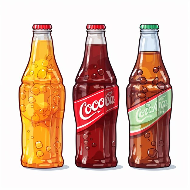 Vibrant Soda Bottles Showcasing Refreshing Fizz and Flavor | Jiffy Designs