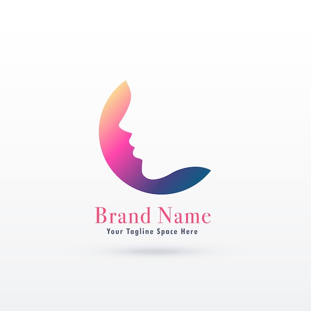Colorful Abstract Face Logo with Brand Name and Tagline | Jiffy Designs