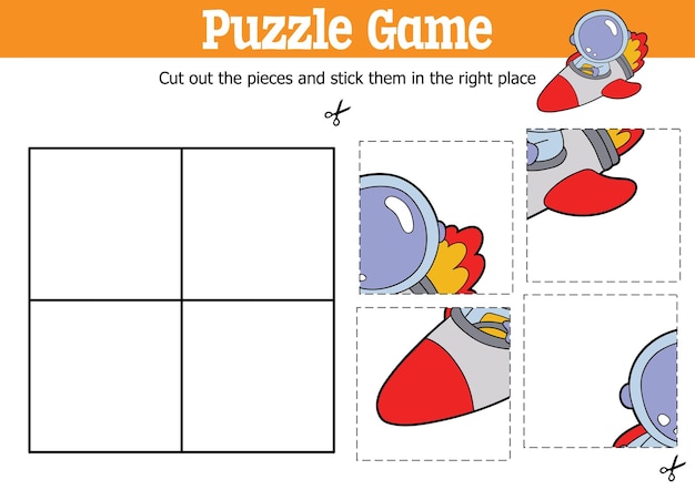 Playful Puzzle Adventure: Assemble the Rocket Pieces | Jiffy Designs