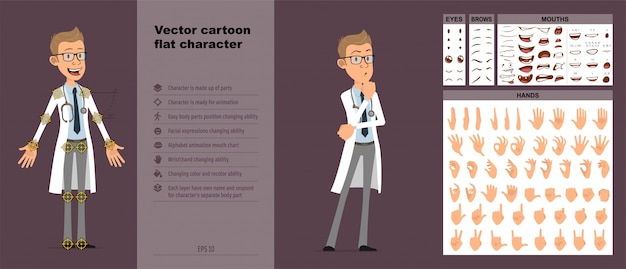 Comprehensive Collection of Customizable Medical Character Elements ...