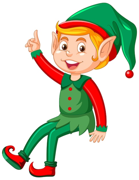 Jolly Elf Pointing and Smiling Brightly | Jiffy Designs