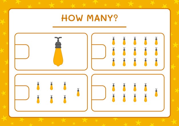 Vibrant Lightbulb Counting Activity for Children | Jiffy Designs