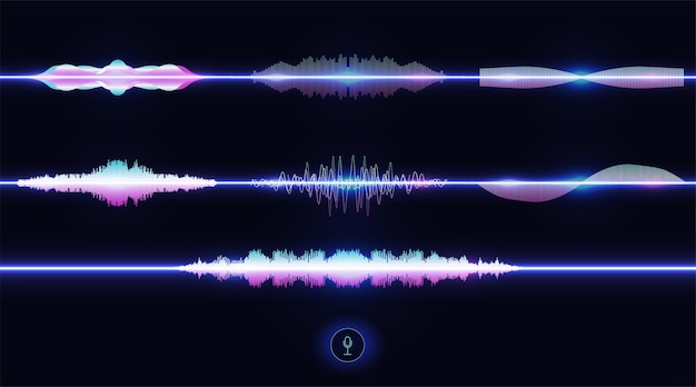 Vibrant Soundwave Visualizations with Ethereal Glow and Depth | Jiffy ...