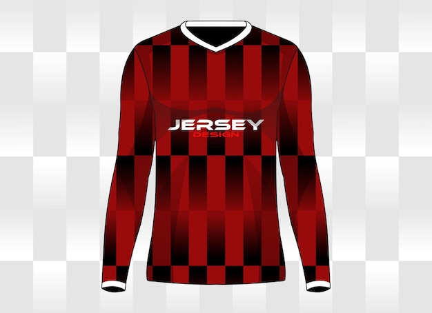 Striking Checkerboard Jersey Design in Vibrant Red and Black | Jiffy ...