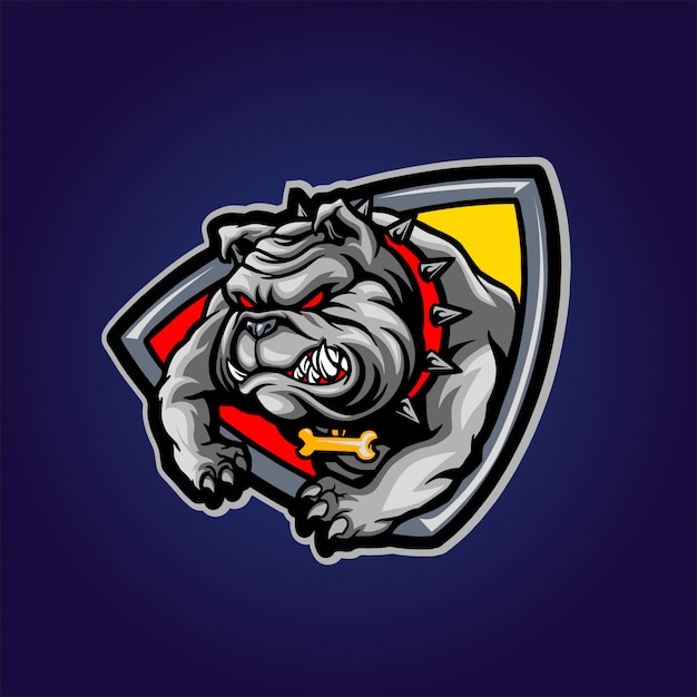 Fierce Bulldog Mascot Emblem with Striking Design | Jiffy Designs